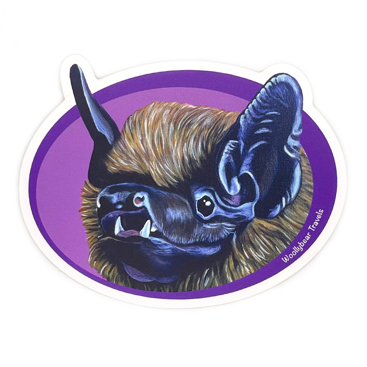 Bat Sticker – Radar – Woollybear Travels