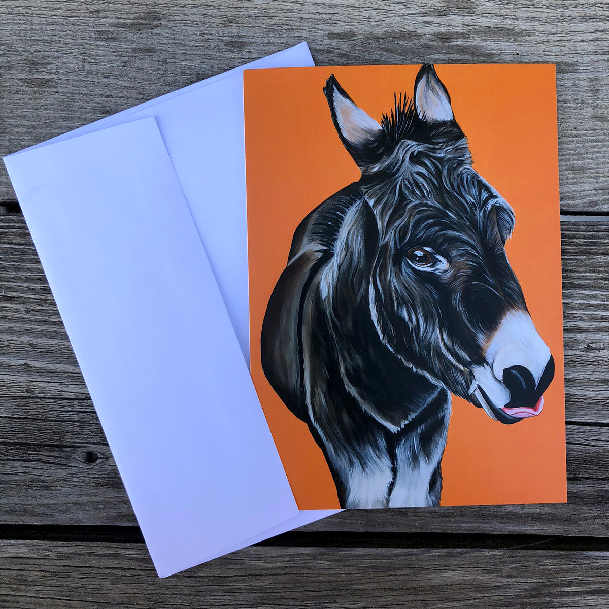 Donkey Greeting Card – Thomas – Woollybear Travels